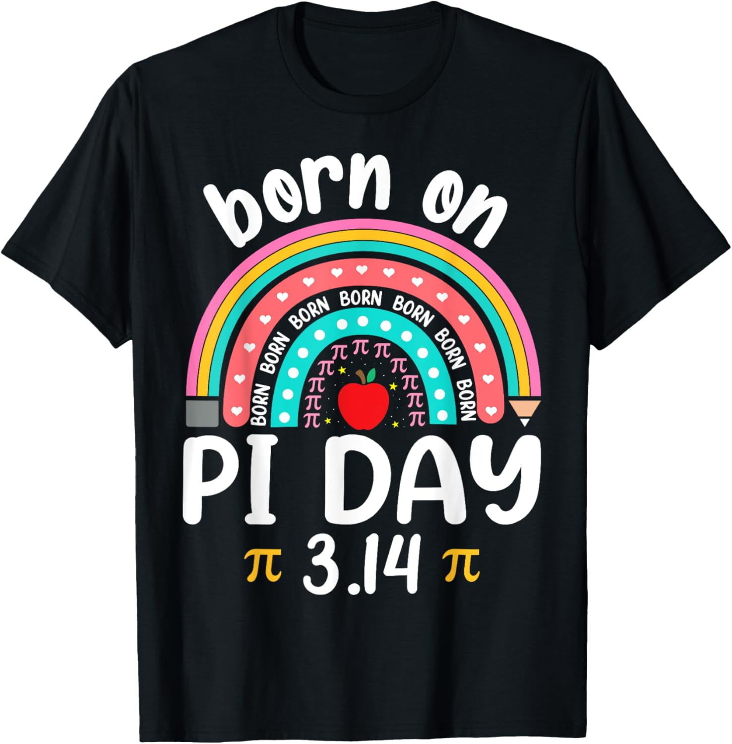 Born on Pi Day Birthday Happy Pi Day Math Teacher Kids Girl T-Shirt men ...
