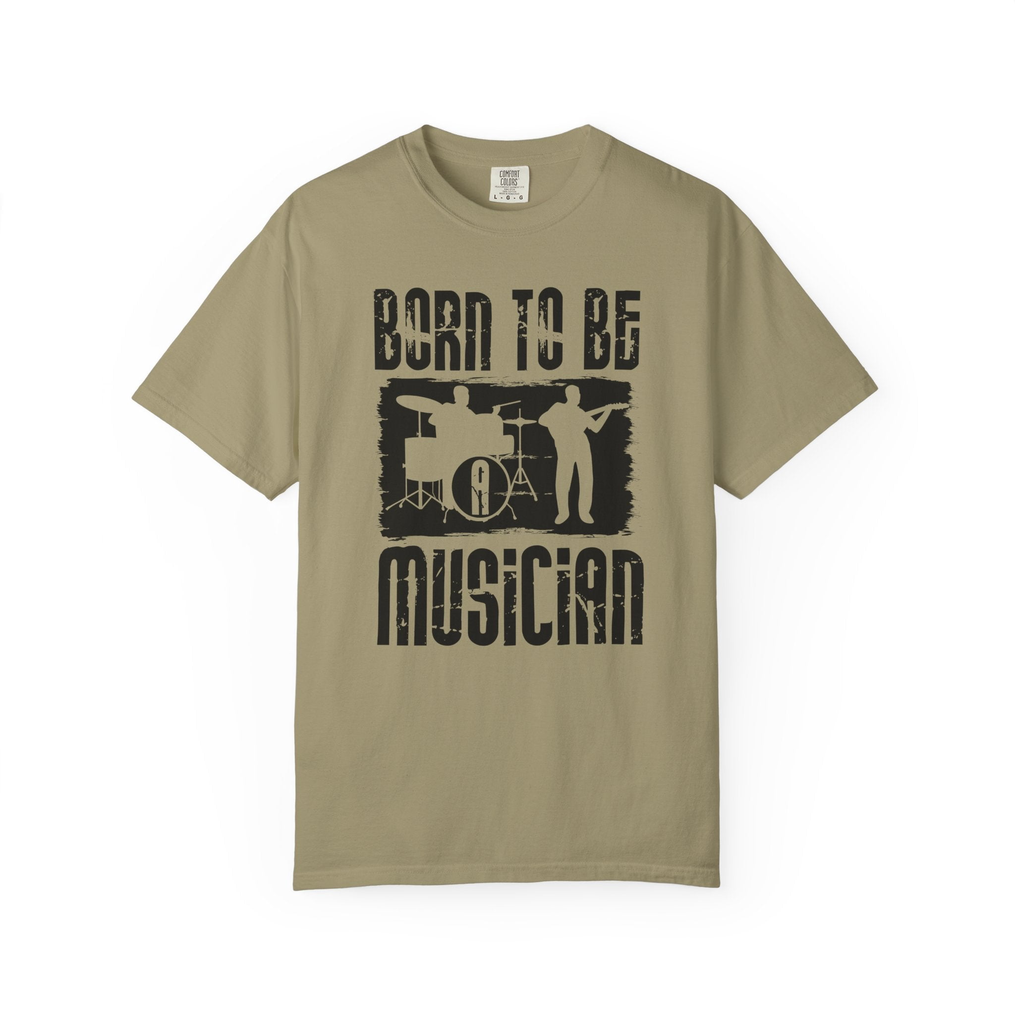Born to Be Musician T-shirt Band Silhouette Drum Guitar Design Unisex ...