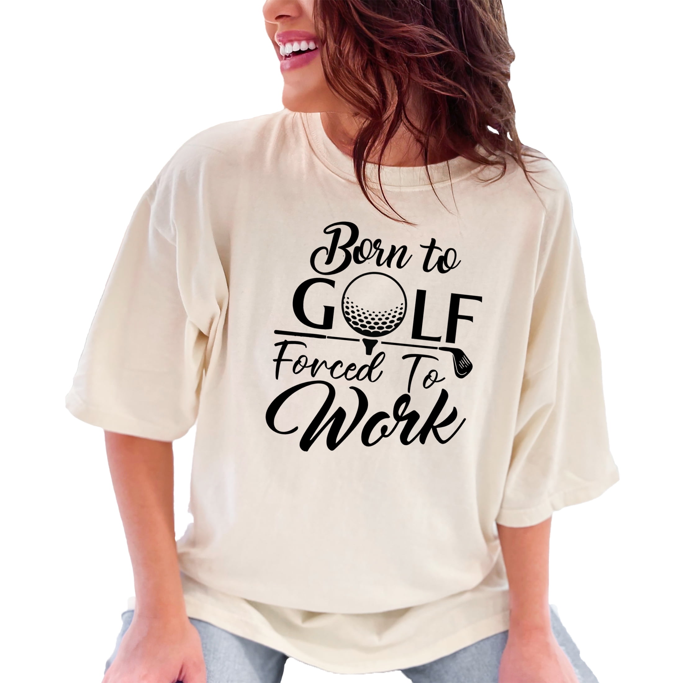 Born to Golf Forced to Work, Golfer or Golfing Enthusiast, Ivory ...