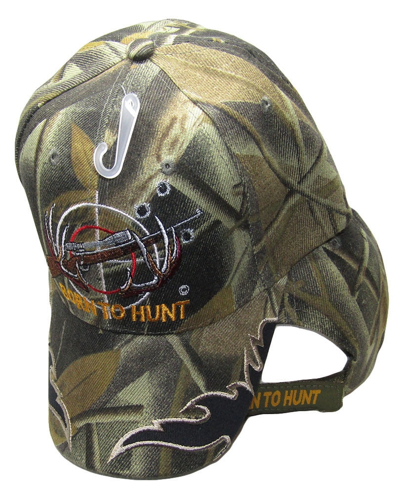 Born to Hunt Rifle Target Camouflage Camo Embroidered Hat Cap (TOPW ...