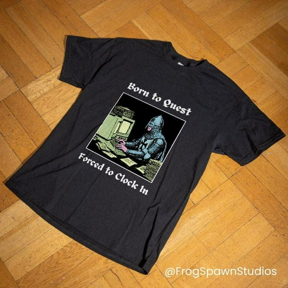 Born to Quest shirt, Funny Meme Tee, the crusades, Medieval Vintage ...