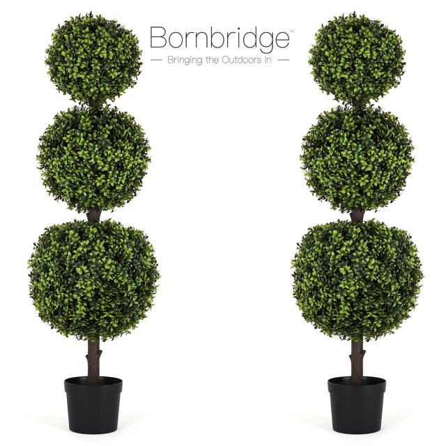 Bornbridge - Artificial English Boxwood Topiary Ball Tree - 4 ...