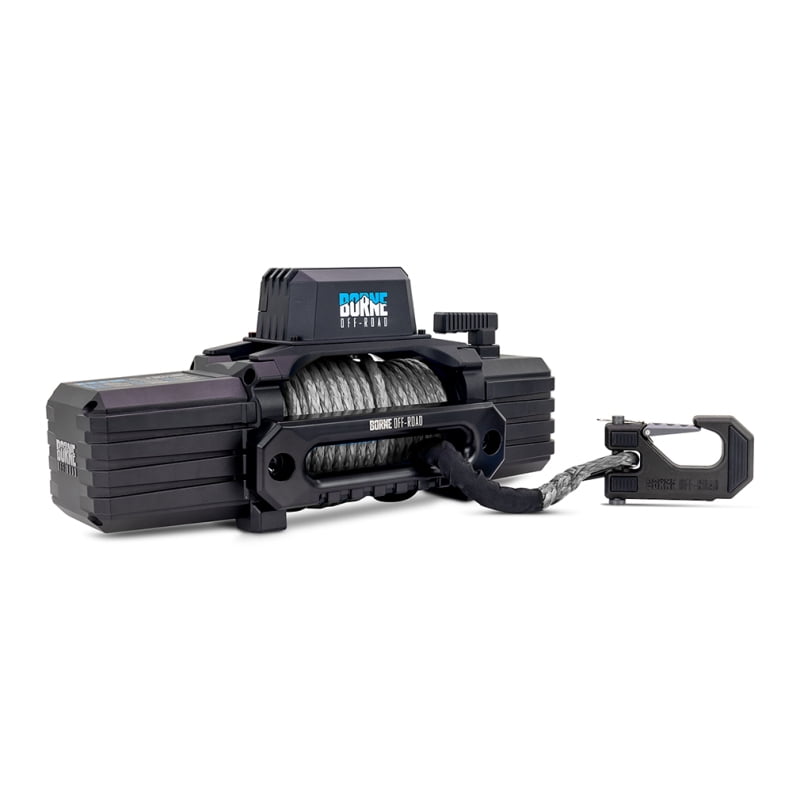 Borne Off-Road 12K Winch Grey Synthetic Rope - Walmart.com