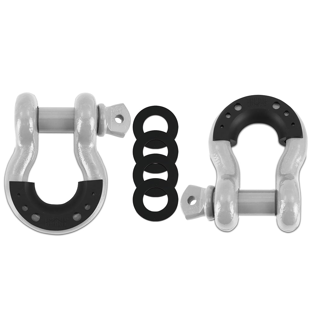 Borne Off-Road 3/4" Steel D-Ring Shackle Set 2 Pieces Gray - Walmart.com