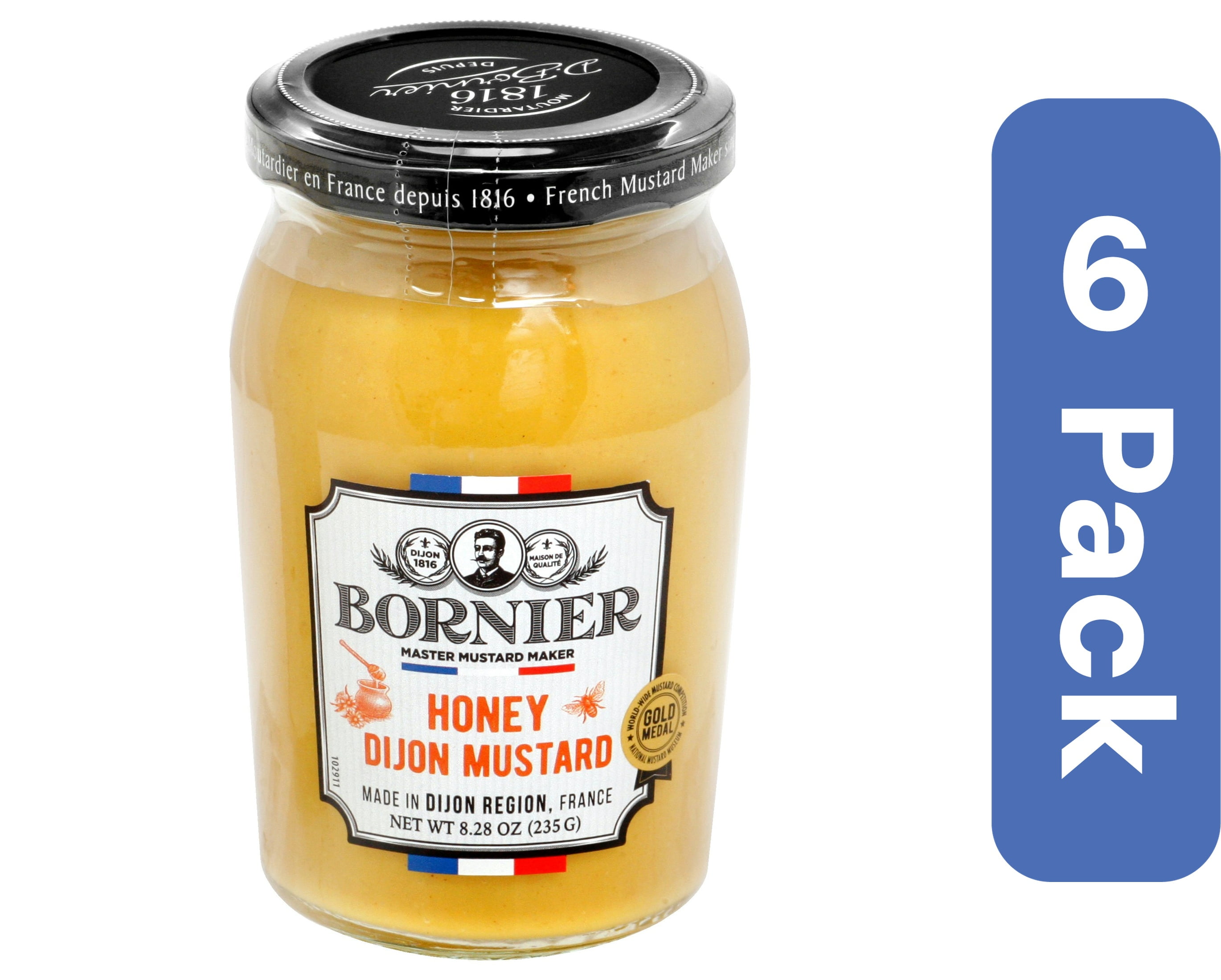 Bornier Honey Mustard 8.28 oz (Pack of 6) - Walmart.com