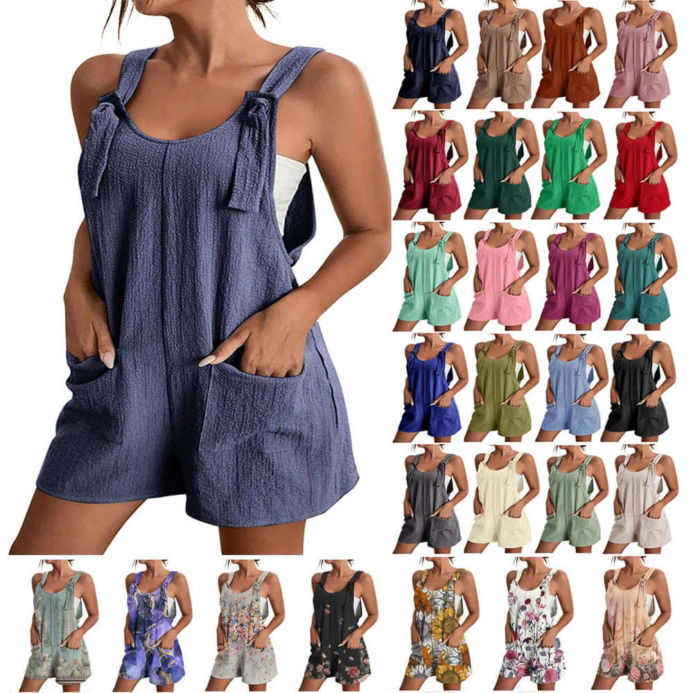 Borniu Jumpsuits for Women Clearance Women's Jumpsuits Rompers for ...