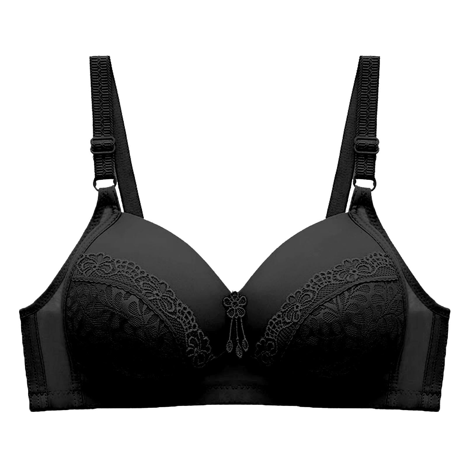 Ohufall Wirefree Bras for Women ,Plus Size Adjustable Shoulder Straps ...