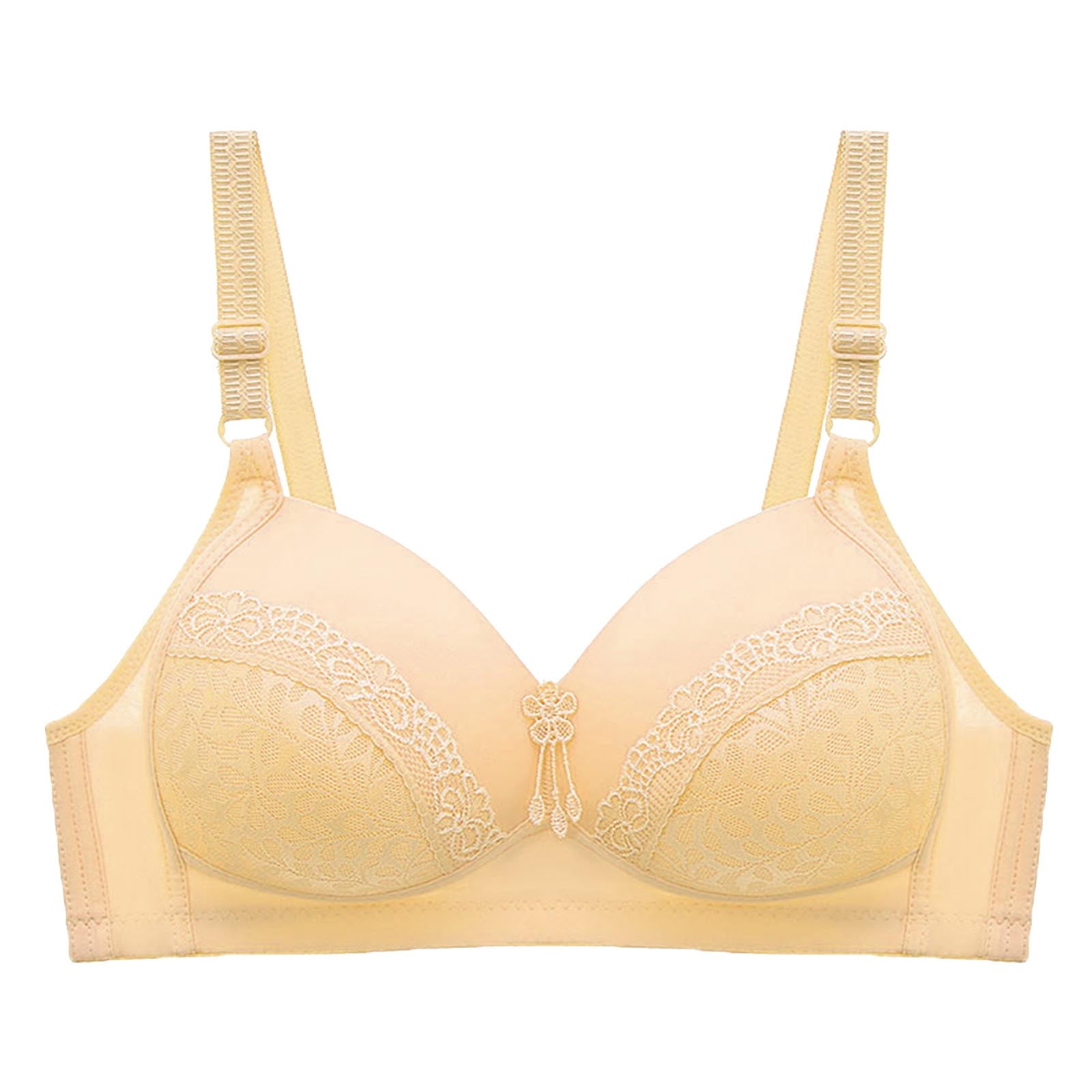 Ohufall Wirefree Bras for Women ,Plus Size Adjustable Shoulder Straps Lace Bra Wirefreee Extra ...