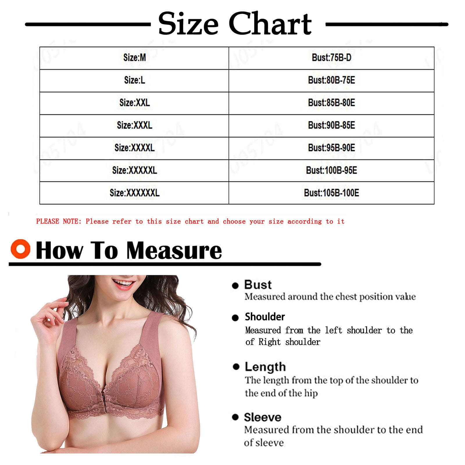 34b Bra Size Chart