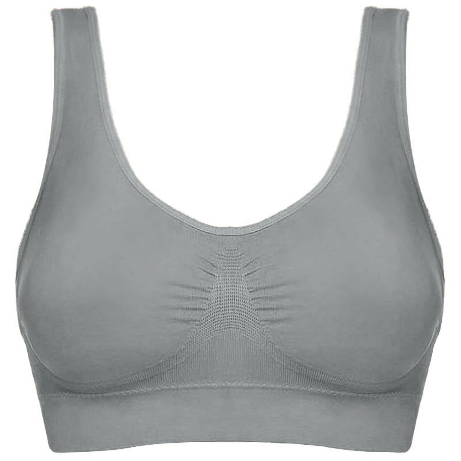 Borniu Women's Wirefree Seamless Sports Bra A Beautiful Back ...