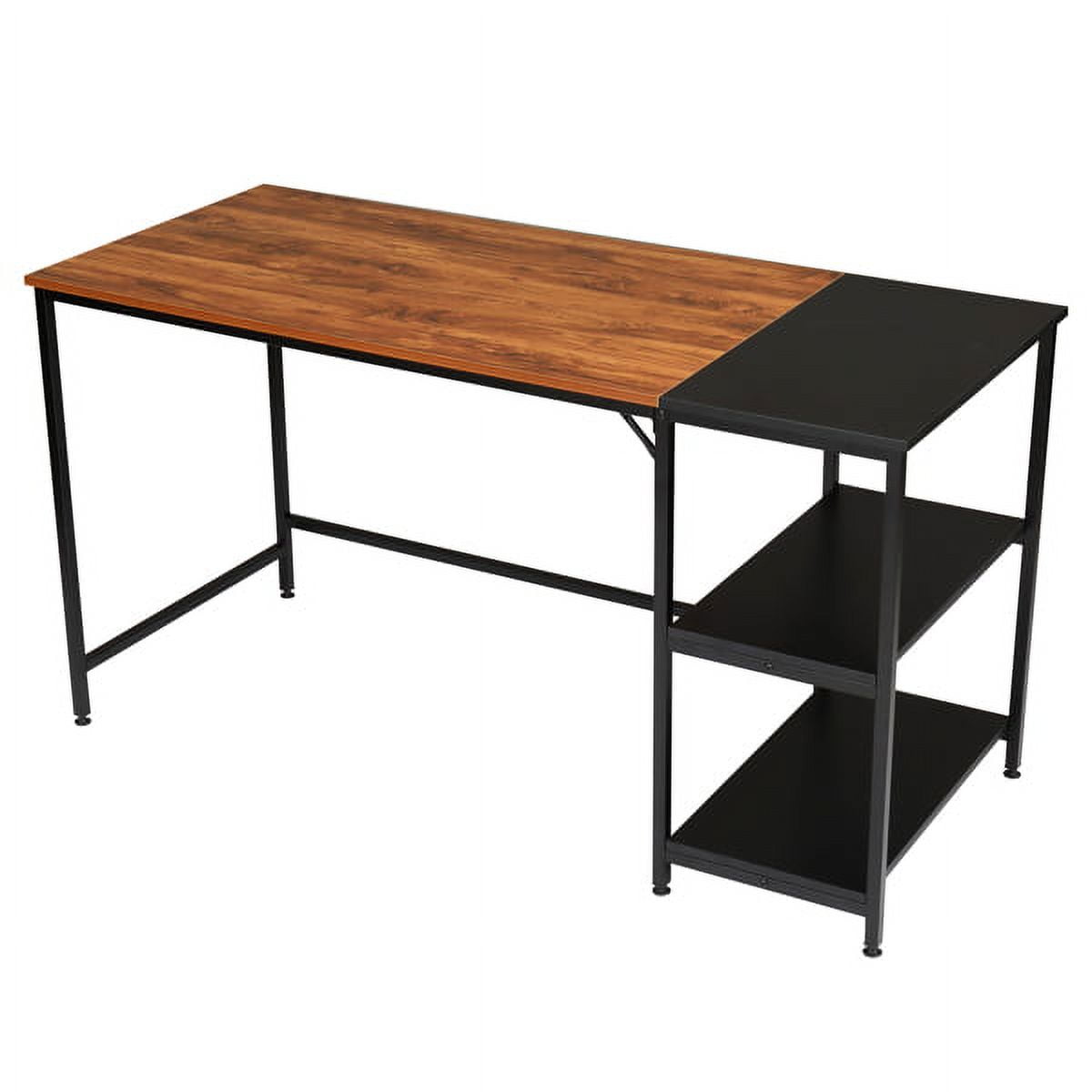 Bornmio 140cm Retro Color Black Particleboard Paste Triamine Stitching ...