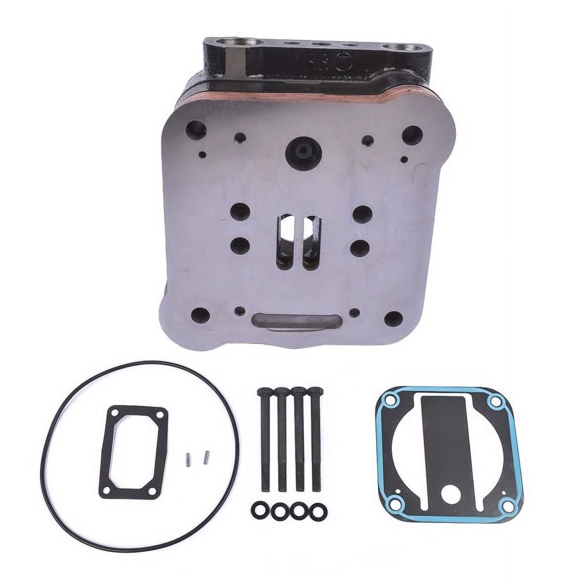 Bornmio Air Brake Compressor Cylinder Head w/ Plate Kit 23532823 for ...