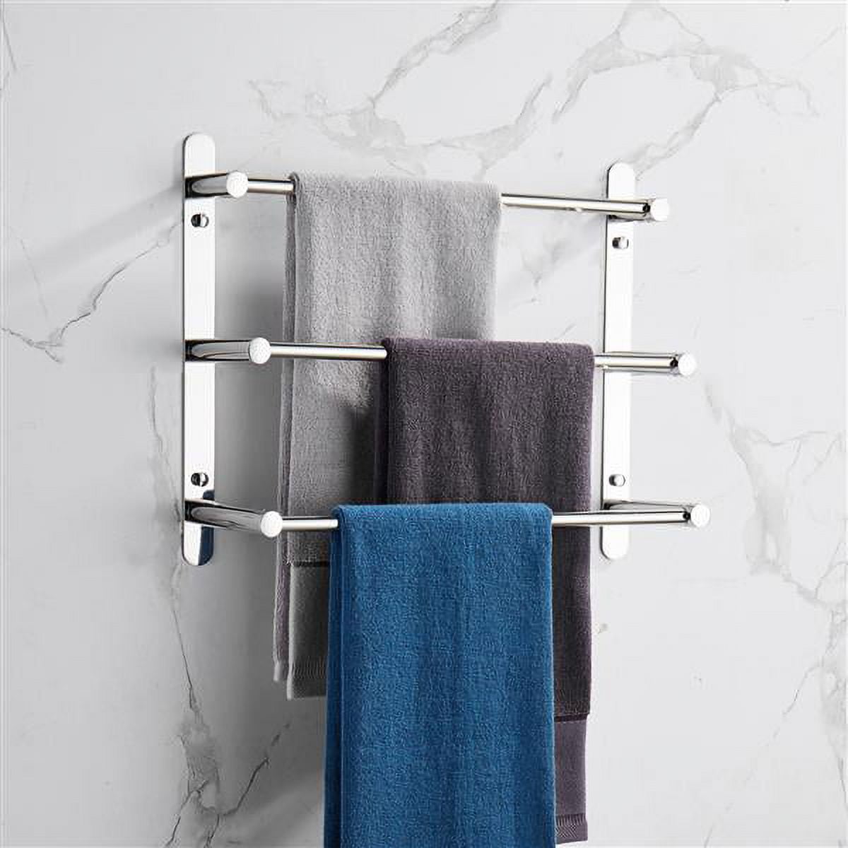 Bornmio THREE Stagger Layers Towel Rack SUS304 Stainless Steel Hand ...