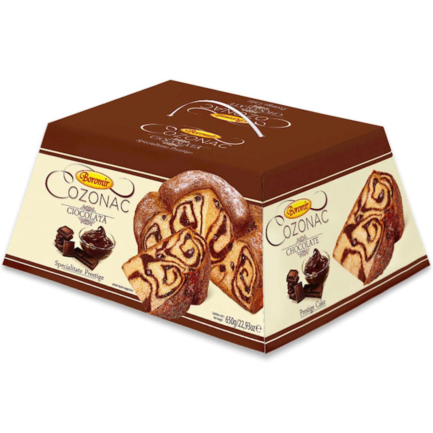 Boromir Cozonac Cake Prestige with Chocolate 22.93 oz (650g) - Walmart.com
