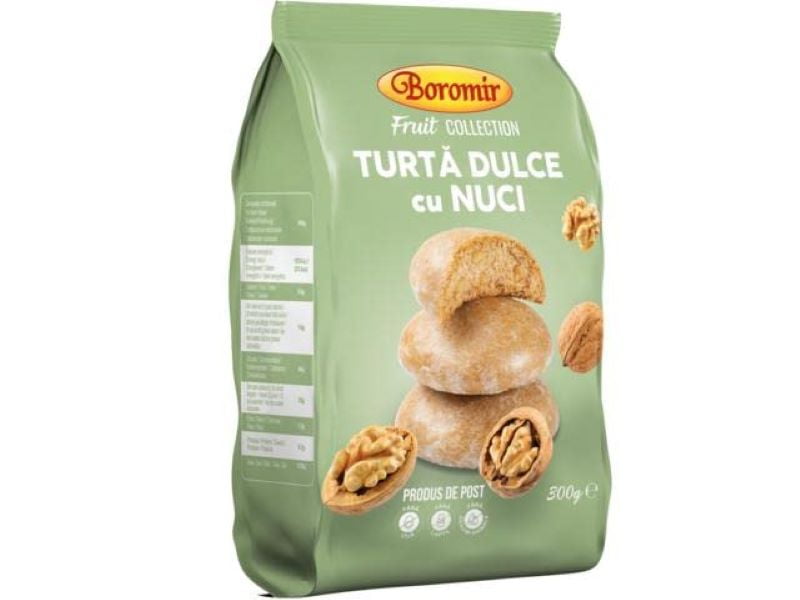 Boromir Turta Dulce Cu Nuci Gingerbread with Walnuts 300g Vegan Dessert - Walmart.com