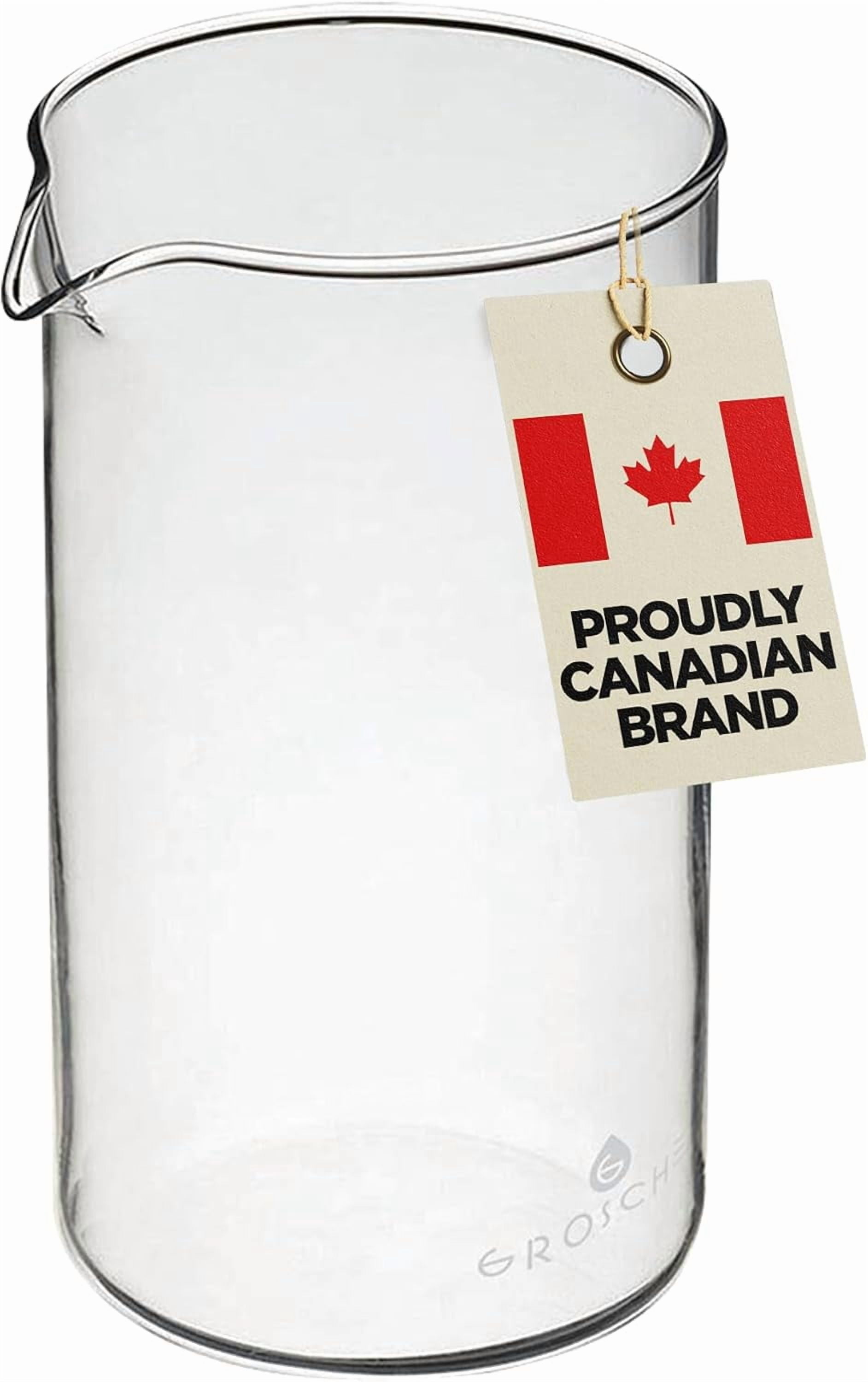 Borosilicate 3.3 Glass Universal Replacement Beaker for French Press Coffee and Tea Makers - (34 ...