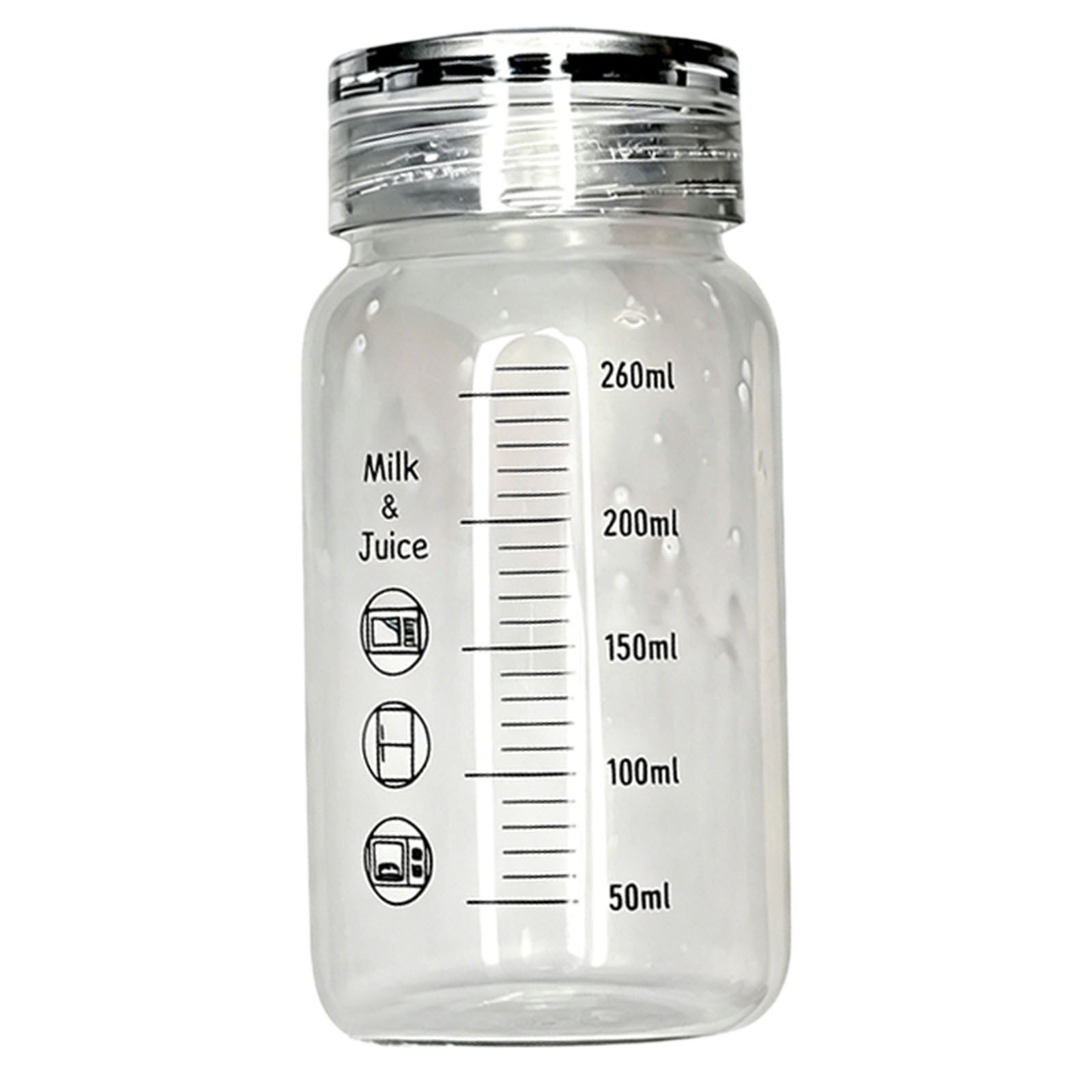 Borosilicate Glass Drinking Cup with Lid, Leakproof Portable Clear ...