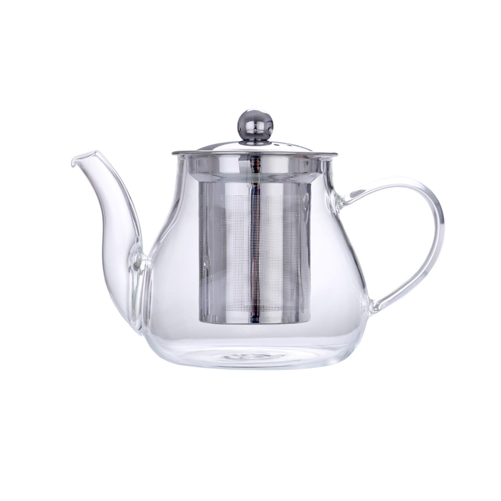 Borosilicate Glass Tea Kettle, with Tea Strainer Heat Resistant Kung Fu ...