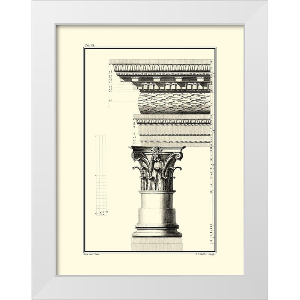 Borra, Giovanni 15x18 White Modern Wood Framed Museum Art Print Titled ...