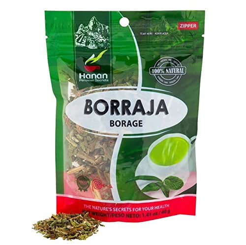 Borraja Loose Leaf 1.4 oz (40 g) aka Borage Tea leaf, Starflower Herb ...