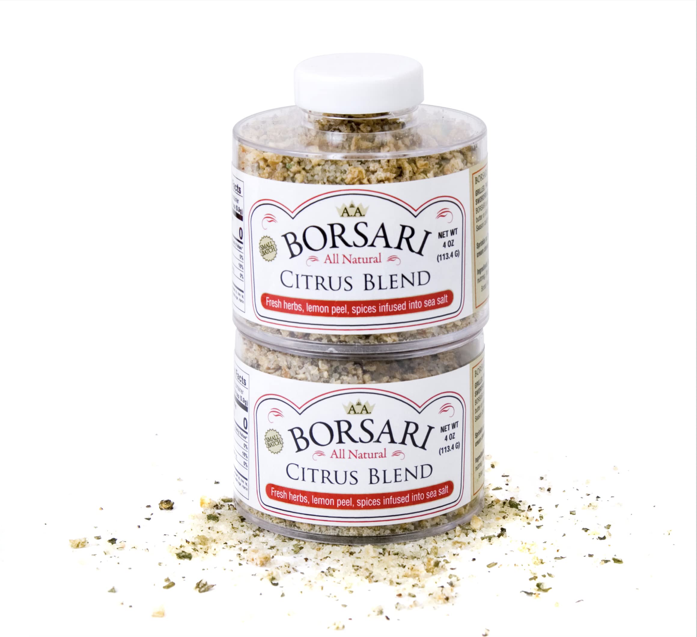 Borsari Citrus Salt Seasoning MFF30 - Gourmet Seasoned Salt with Lemon ...