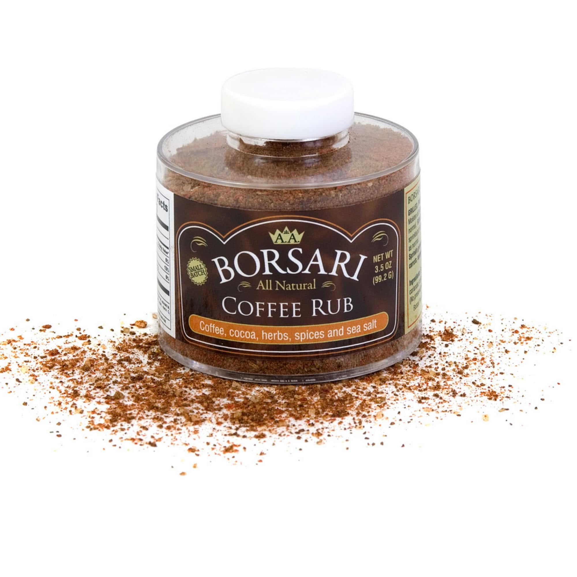 Borsari Coffee Rub Seasoning WHF2 - Gourmet Rib Rub Seasoning and Dry ...