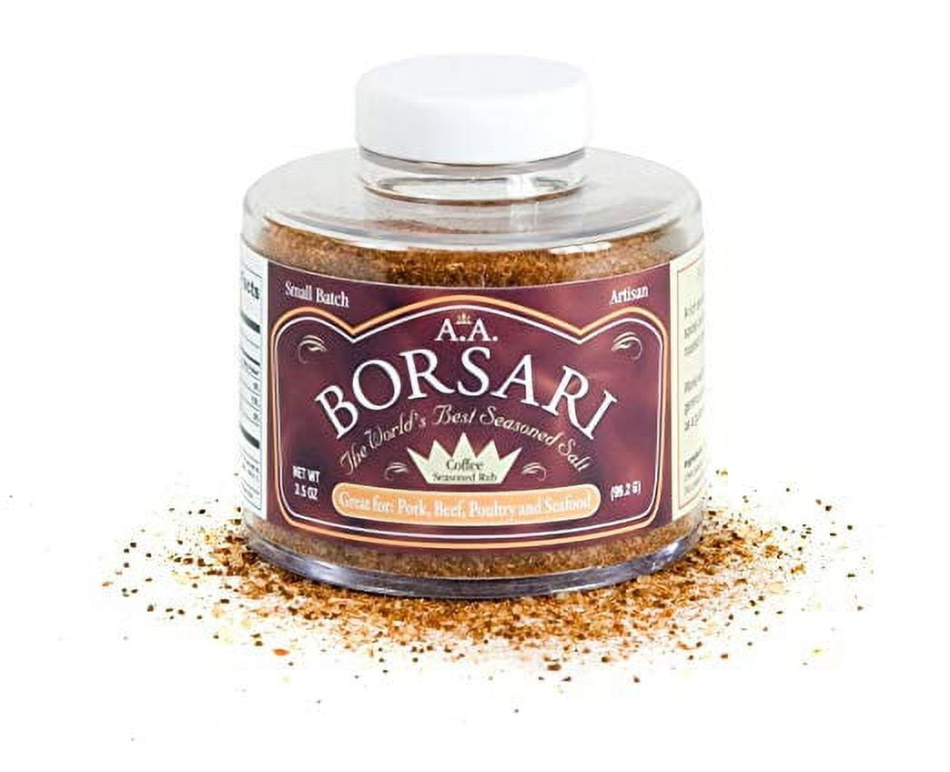 Borsari Gourmet Coffee Seasoned Rub, All Natural Gluten Free Seasoned ...