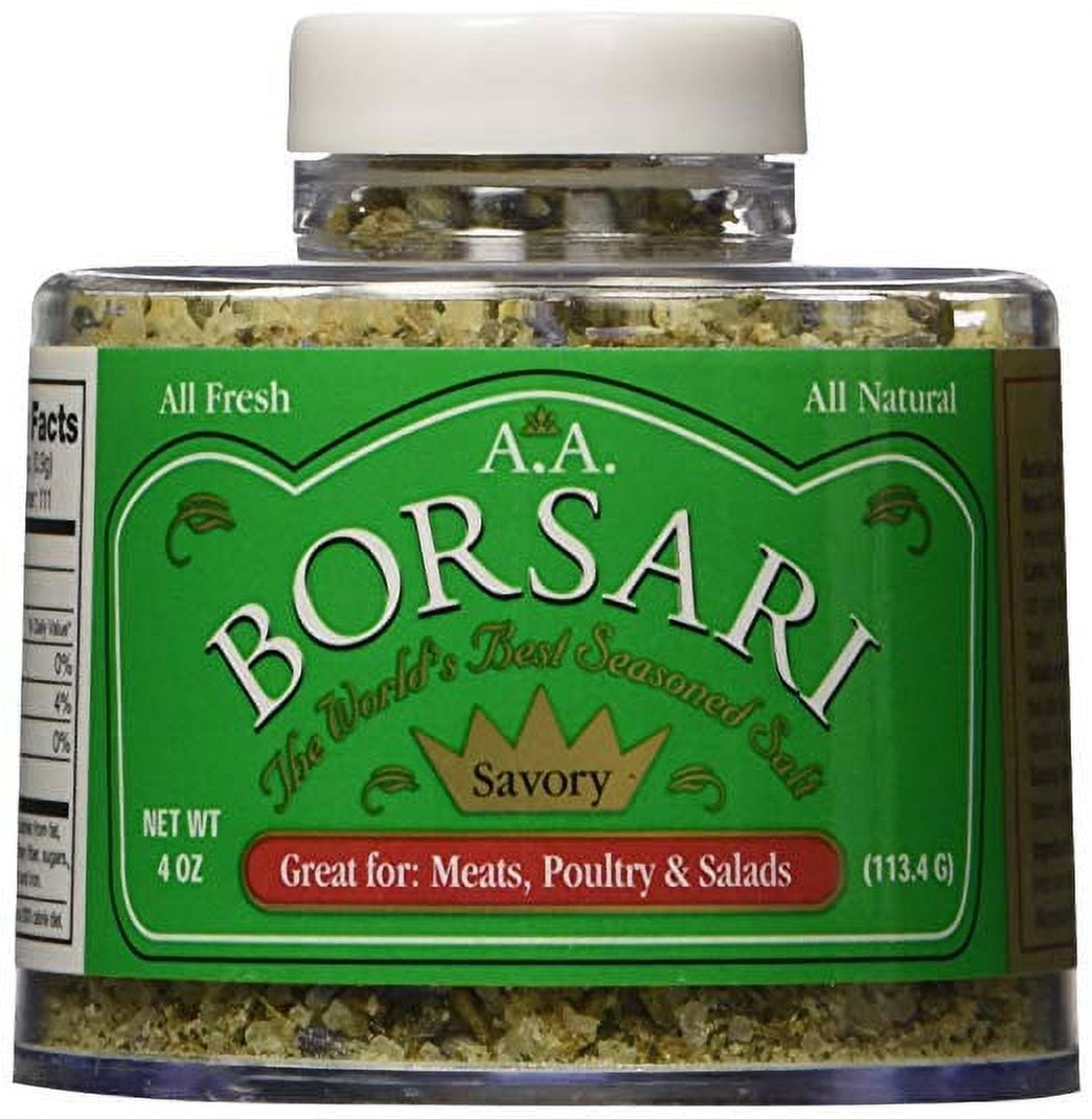 Borsari Gourmet Salt Seasoning, All Natural Gluten Free Seasoned Salt ...