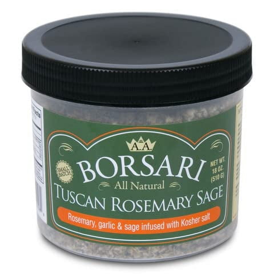 Borsari New Tuscan Rosemary Sage Seasoned Salt Blend - Gourmet ...