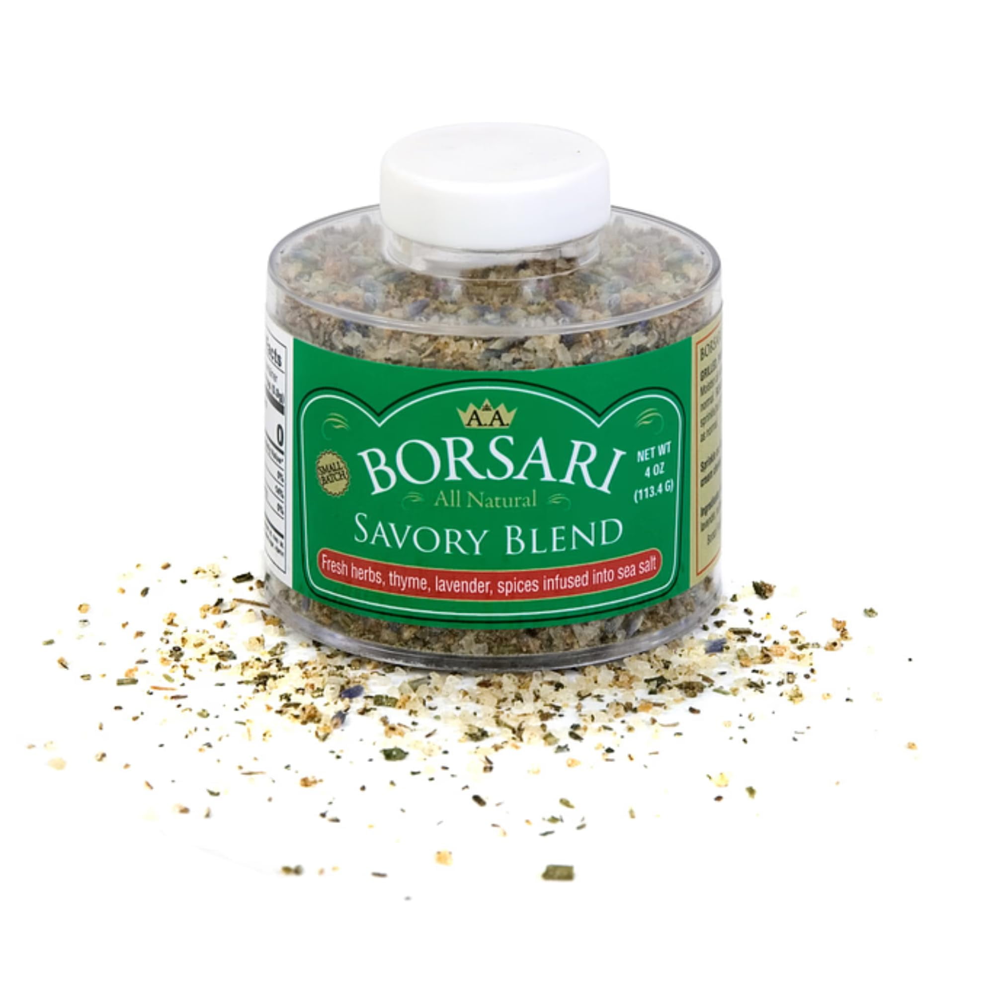 Borsari Savory Seasoned Salt WHF2 Blend - Gourmet Sea Salt With Fresh ...