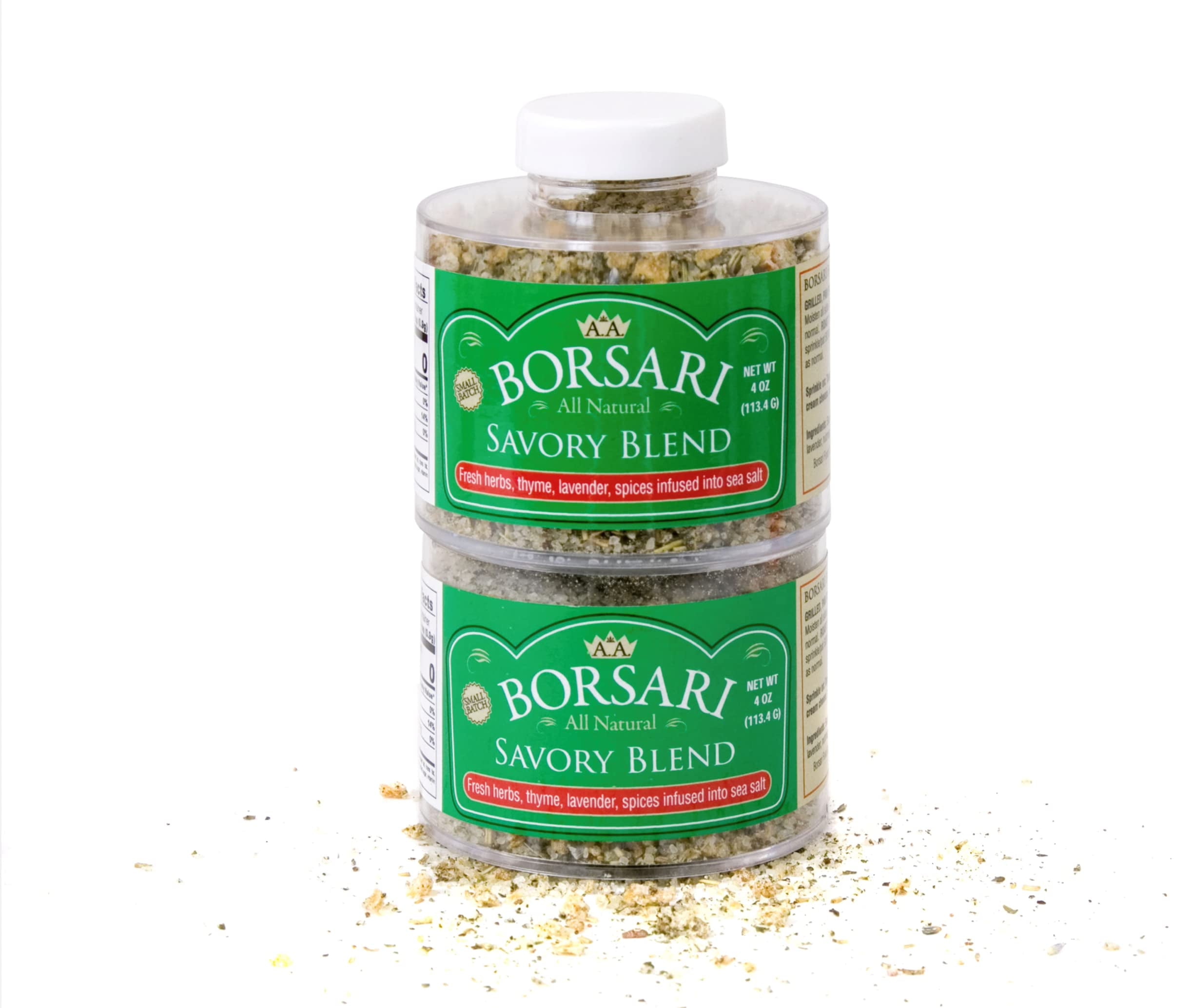 Borsari Seasoned Salt 2-Shaker DEF29 Gift Set - Savory Seasoning Blend ...