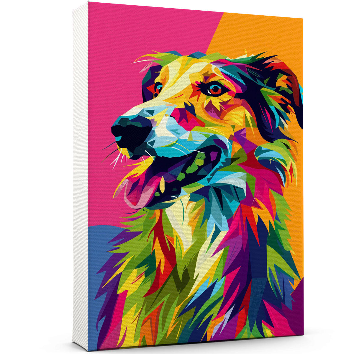 Borzoi Dog Canvas Wall Art Poster Prints Colorful Pop Animal Art Wall ...