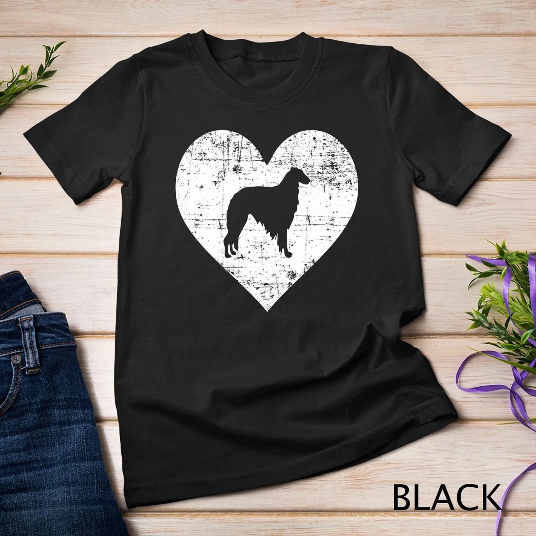 Borzoi Heart Dog Lover Pet Owner Animal Nature Illustration Graphic,for ...