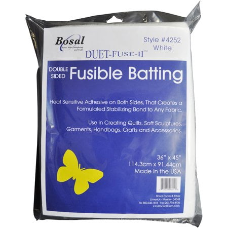 Bosal Duet-Fuse-II Double-Sided Fusible Batting-36 X45 - Walmart.com