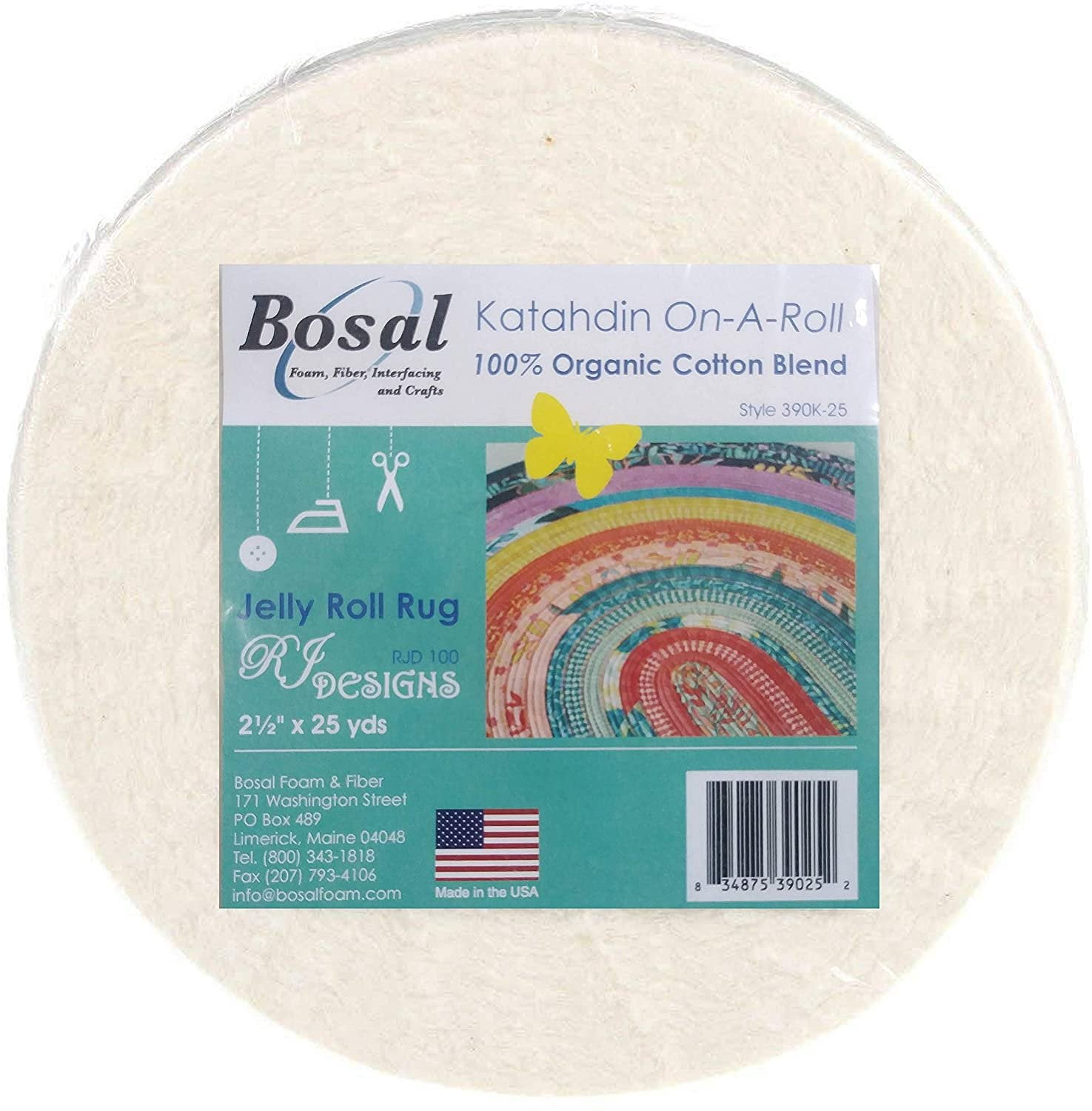Bosal Katahdin Batting On-A-Roll, Summer 3 oz, 2-1/2 inch by 25 yards ...
