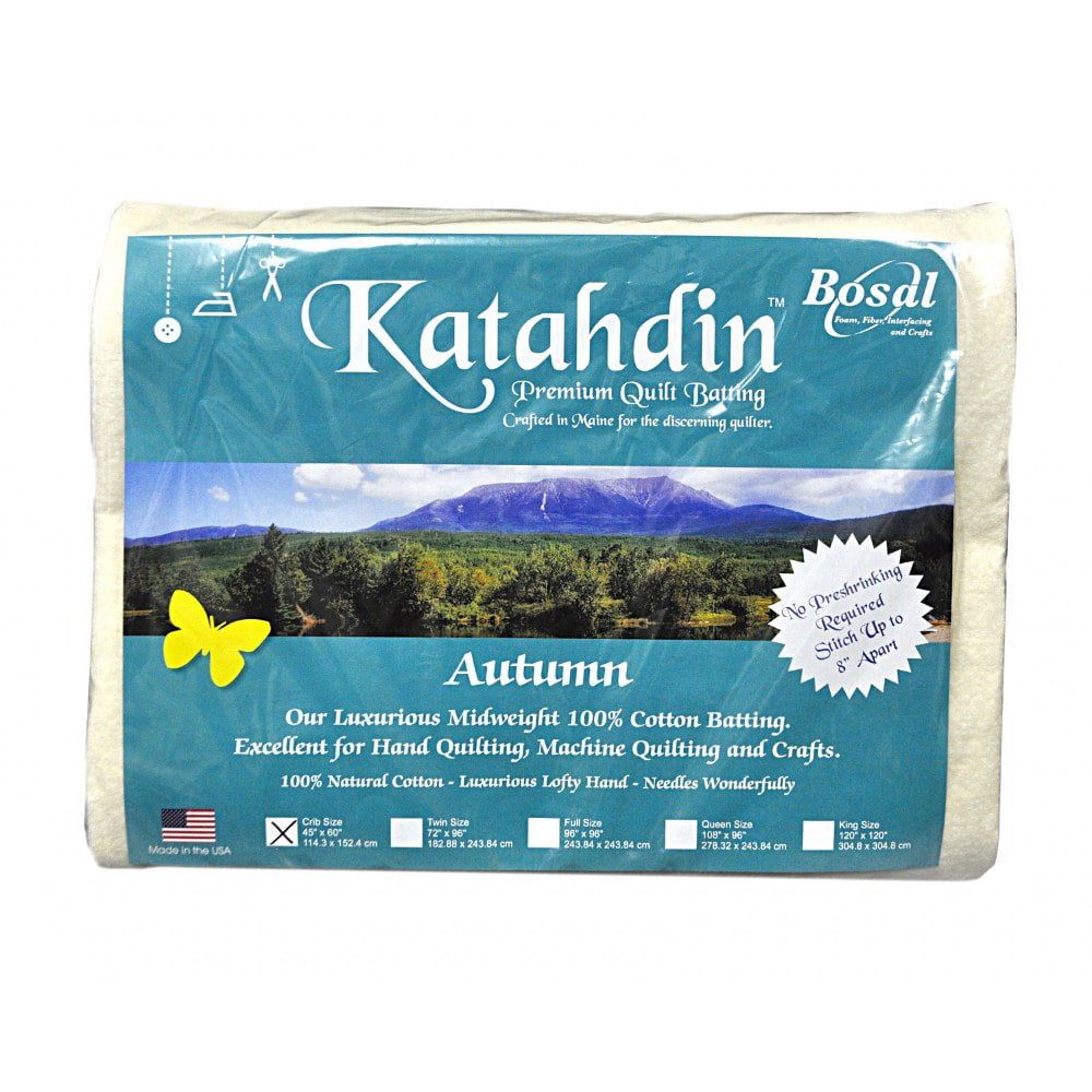 Bosal Katahdin Premium Cotton Batting - 45in x 60in - Walmart.com