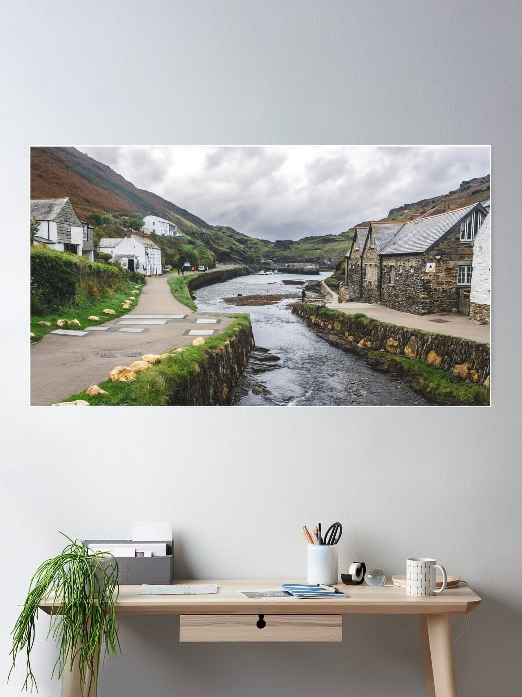 Boscastle Landscape Poster Wall Art Modern Wall Decor For Living Room ...