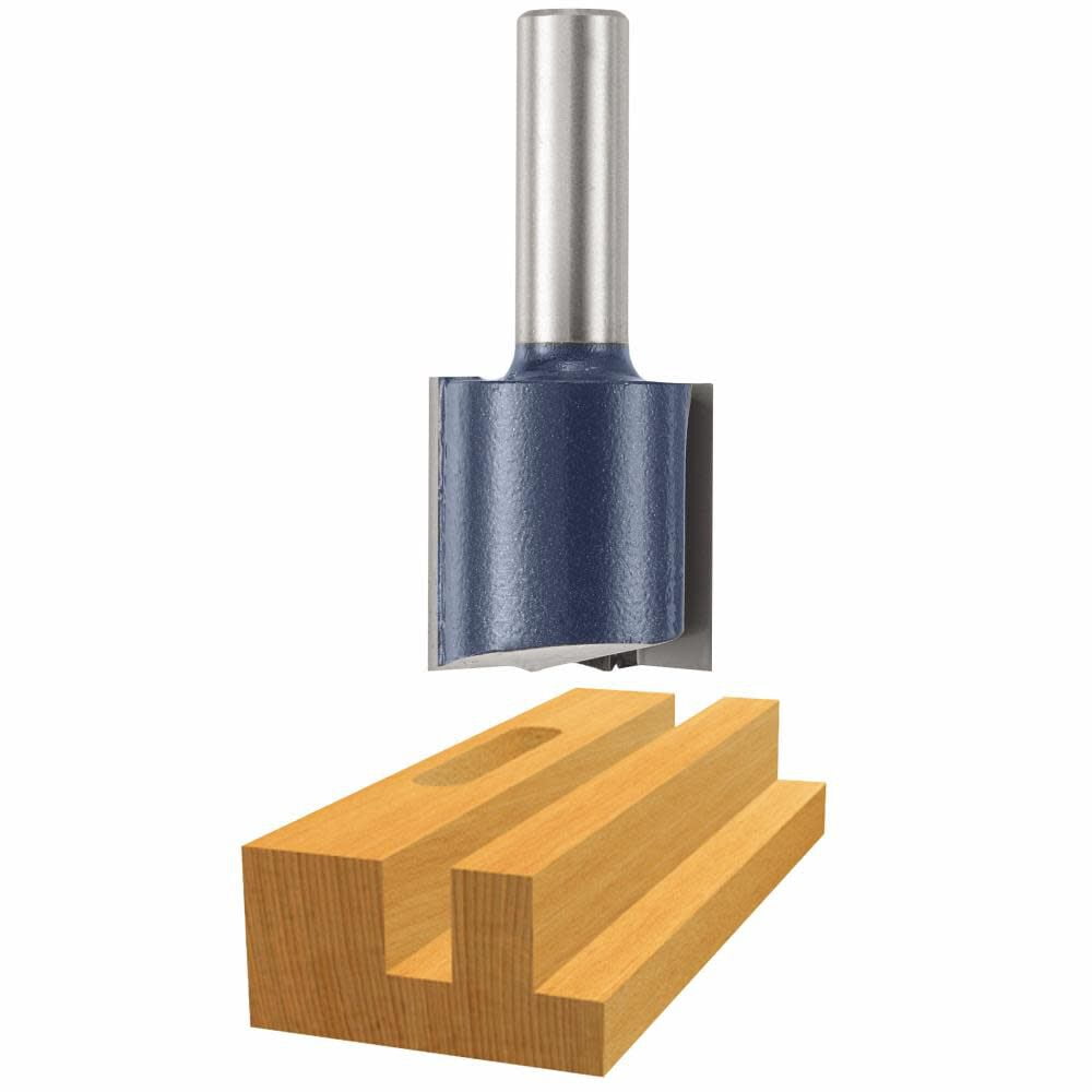Bosch 1 1/2In X 1 1/4In Carbide Tipped 2 Flute Straight Bit - Walmart.com