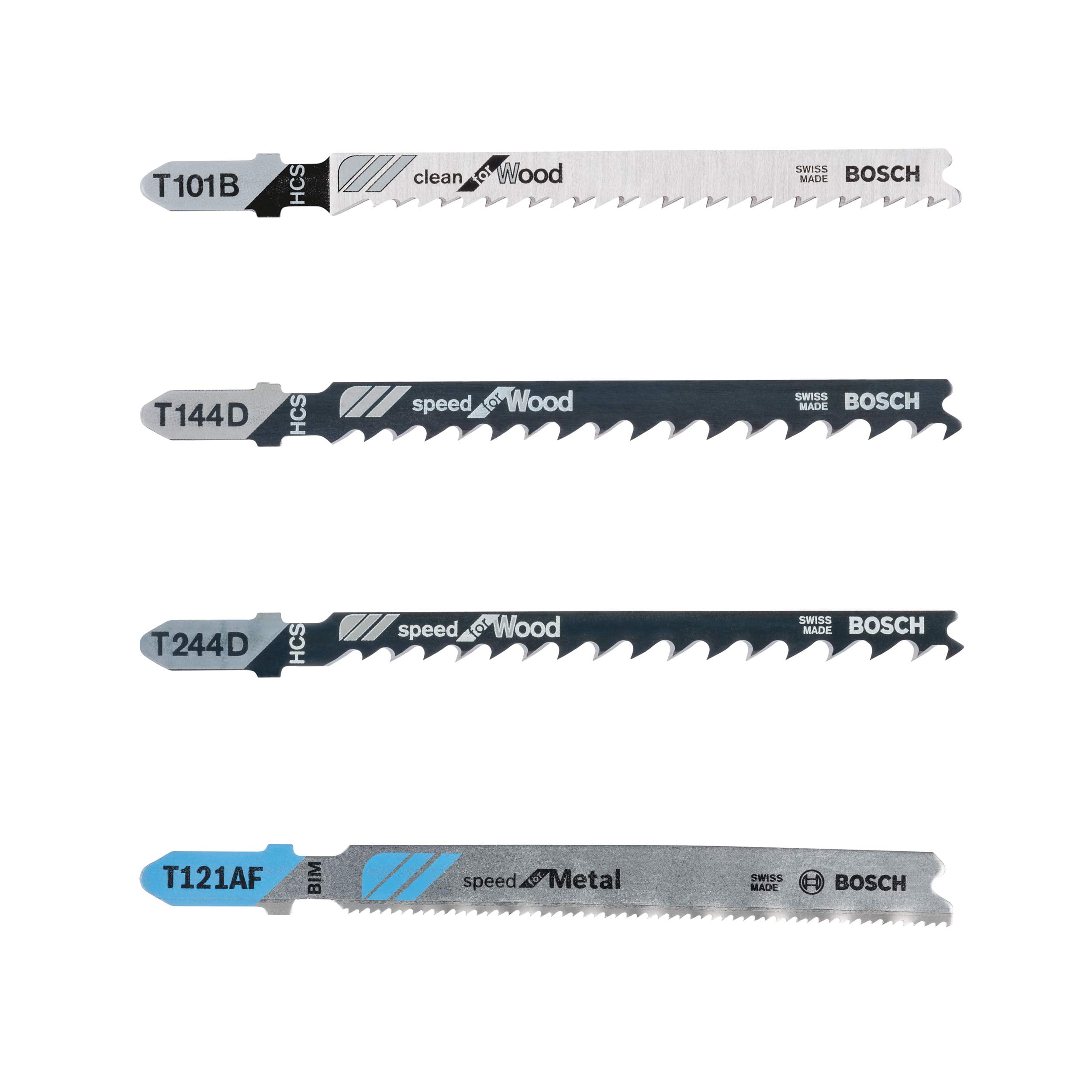 Bosch 2607010904 "Tough Box" Jigsaw Blade-Set with Single Lug Shank, 0 ...
