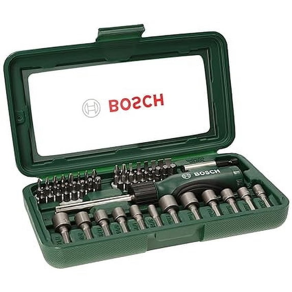 Bosch 46-Piece Screwdriver Bit set, with Screwdriver Bits and 12 ...