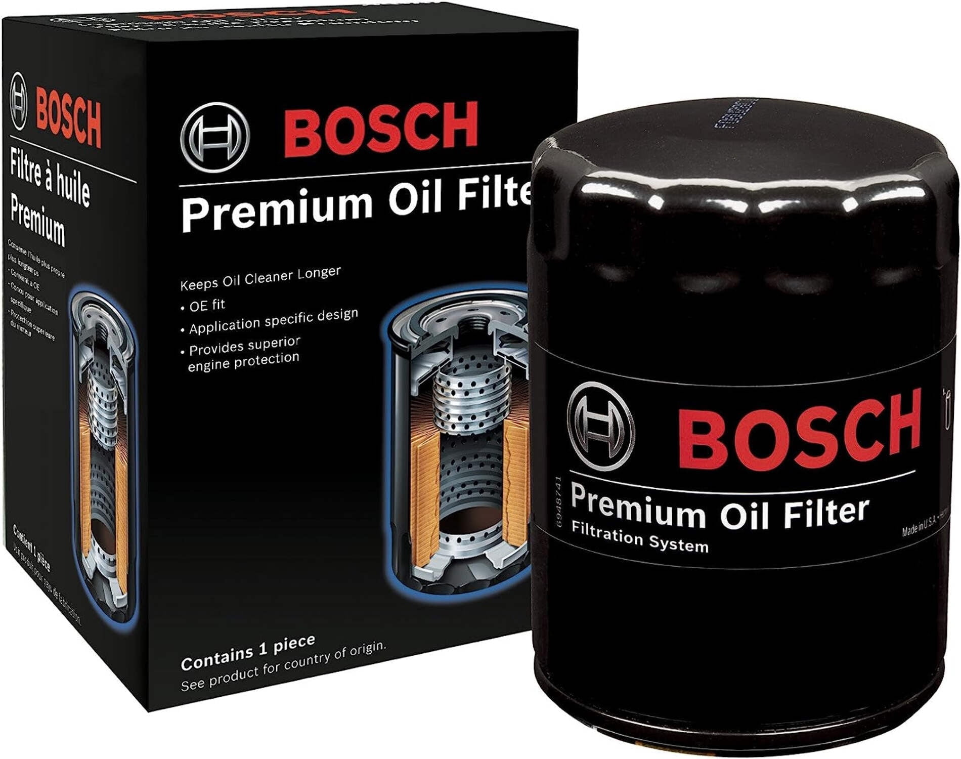 Bosch 72195 Premium Oil Filter - Walmart.com