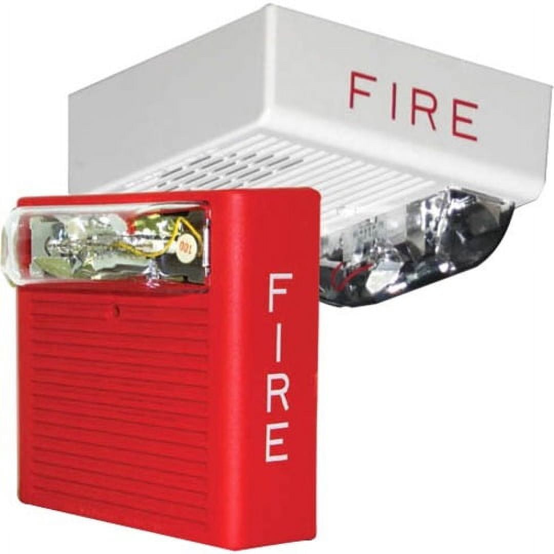 Wheelock Cooper ASWP-2475W-FR Weatherproof Wall Horn Strobe, 24-VDC ...