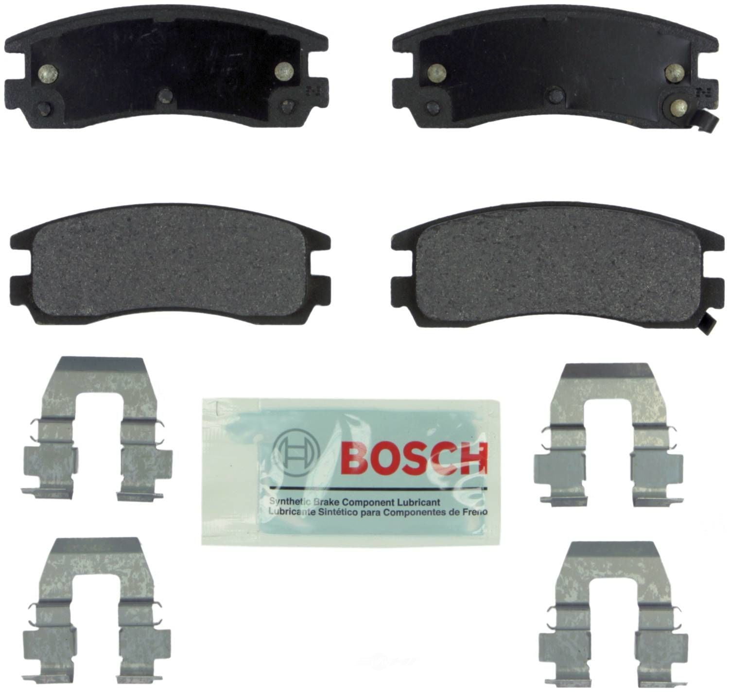 Bosch BE508H Bosch Blue Semi-Metallic Brake Pads with Hardware ...