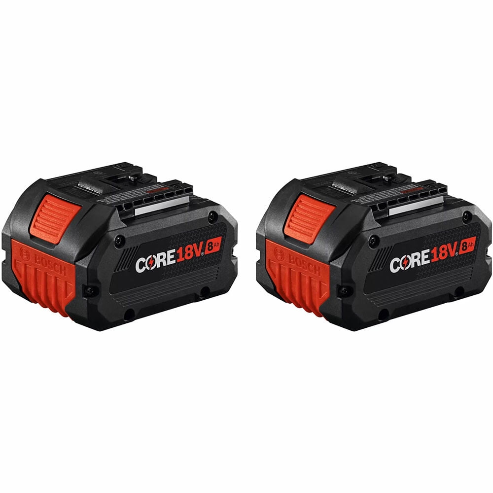 Bosch CORE18V Lithium-Ion 8 Ah 18V High Power Battery, 2-Pack - Walmart.com
