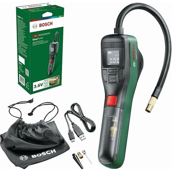 Bosch Cordless Electric Air Pump, Mini Compressor, Rechargeable, 150 ...