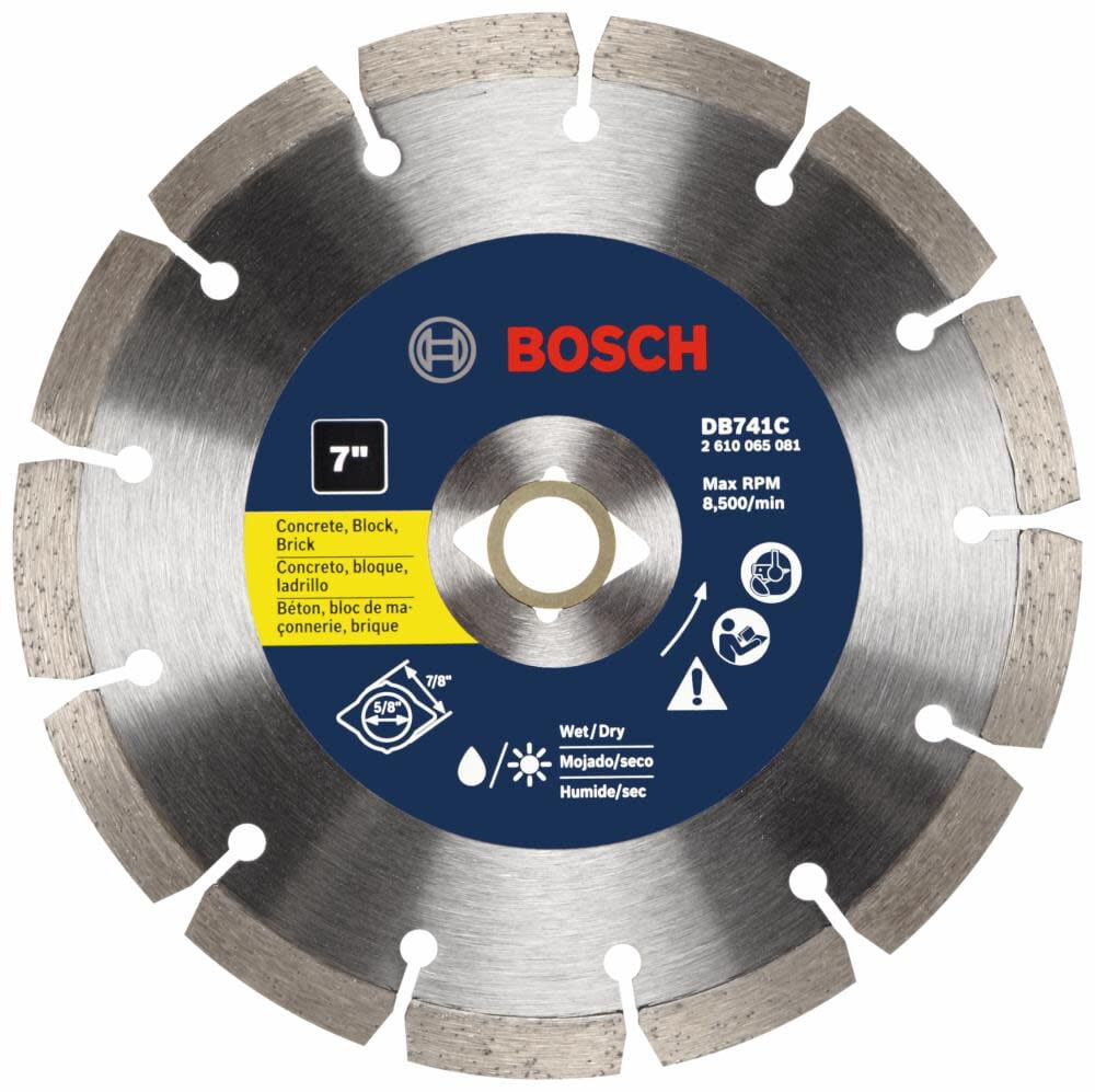 Bosch DB741C 7-Inch Premium Segmented Diamond Blade - Walmart.com