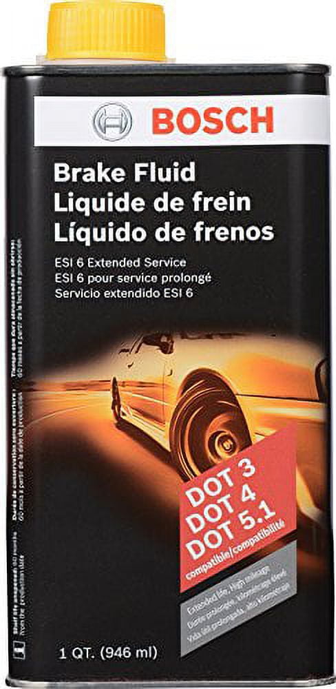Bosch ESI6 DOT 3, DOT 4, DOT 5.1 Brake Fluid 1 Quart - Walmart.com
