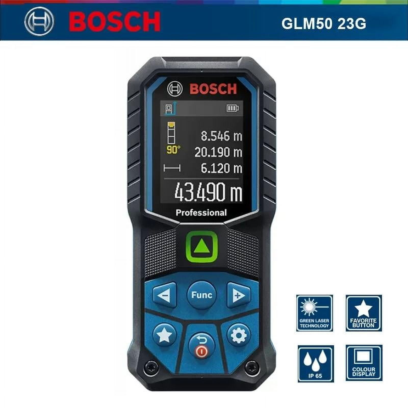Bosch GLM 50-23G Professional Green Laser Range Finder 50M ...