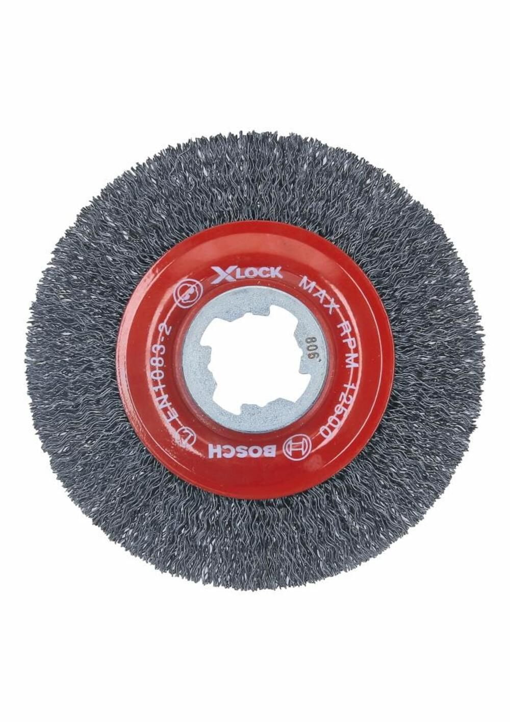 Bosch Genuine 4-1/2" Wheel Dia. X-LOCK Arbor Tempered Steel Crimped ...