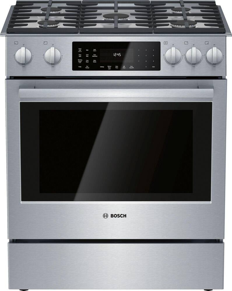Free Shipping! Bosch 800 Series 30in 4.6cu.ft Dual Fuel Range with Self ...
